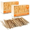 Supplika Bamboo Wooden Toothpicks | Large Wood Round Toothpicks ...