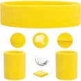 6-Piece Sports Sweatband Set (2 Headbands + 4 Wristbands) - Striped ...