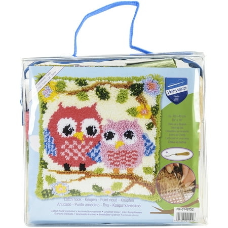 Vervaco Cushion Latch Hook Kit 16"X16"-Owls On A Branch | Walmart Canada