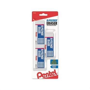 Pentel Hi-Polymer Block Eraser, Large White, Latex Free 1-Pack ...