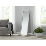 Mainstays 17X53 Rounded Edge Rectangular Mirror White Finish - Walmart.com