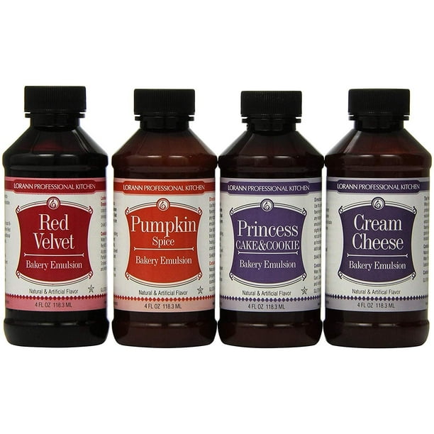 Lorann Oils Bakery Emulsion Bundle, Red Velvet Princess Cake Cream ...