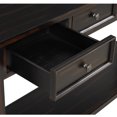 Wooden Console Table with 4 Drawers and Open Storage Shelves, Classic ...