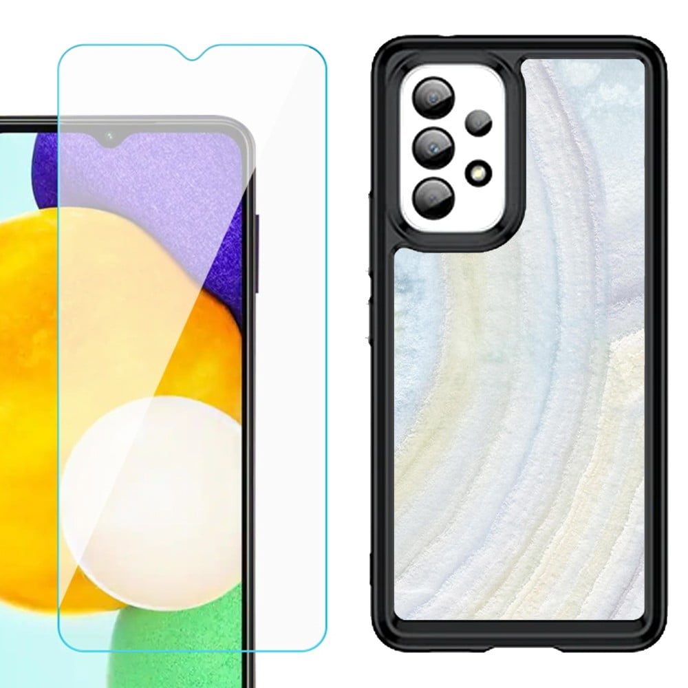 Shockproof Bumper (Black Frame) phone Case for Samsung Galaxy A23 5G ...