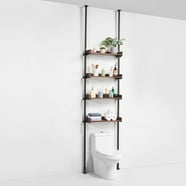 Costway 3-Tier Over-The-Toilet Bathroom Shelf Metal Frame Space Saver ...