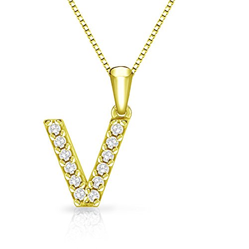 Alphabet V In Diamond
