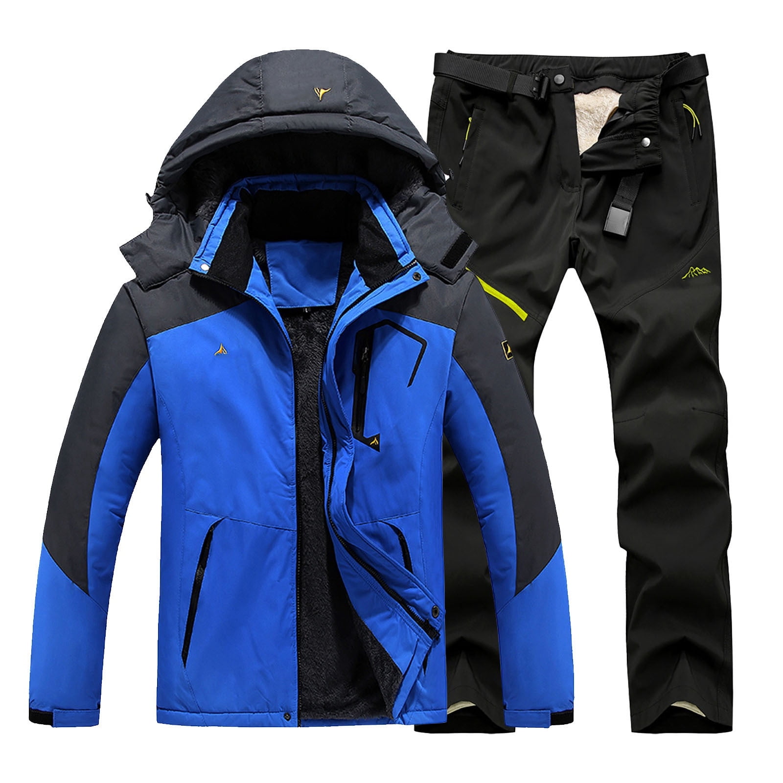 Click here for Xiaoyonnn Mens Ski Suit Winter Windproof Hooded Ja... prices