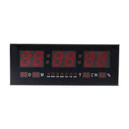 Ivation 22 in. Large Digital Wall Clock, LED Digital Clock with ...