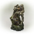 Alpine Corporation 4-Tier Tree Trunk Arch Water Fountain with LED ...
