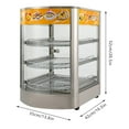 3-Tier Electric Food Warming Cabinet Commercial Countertop Warming ...