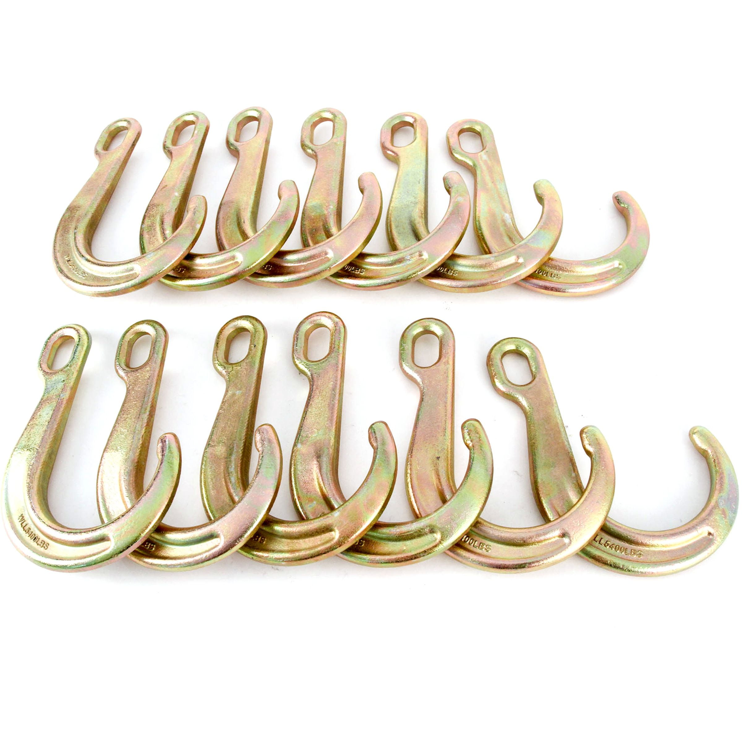 Red Hound Auto (12) Forged 8 inches Eye J Hooks - G70 Towing Steel ...