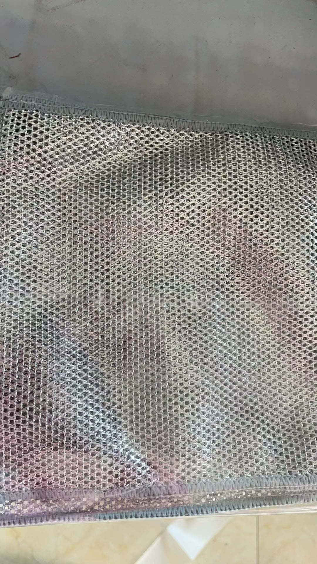 Paño de cocina de alambre de acero de doble cara, trapo de alambre ...