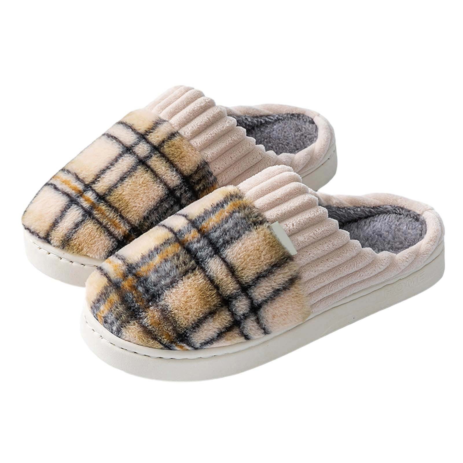 Click here for Chaochao Adult Mens Winter Indoor Slippers Comfort... prices
