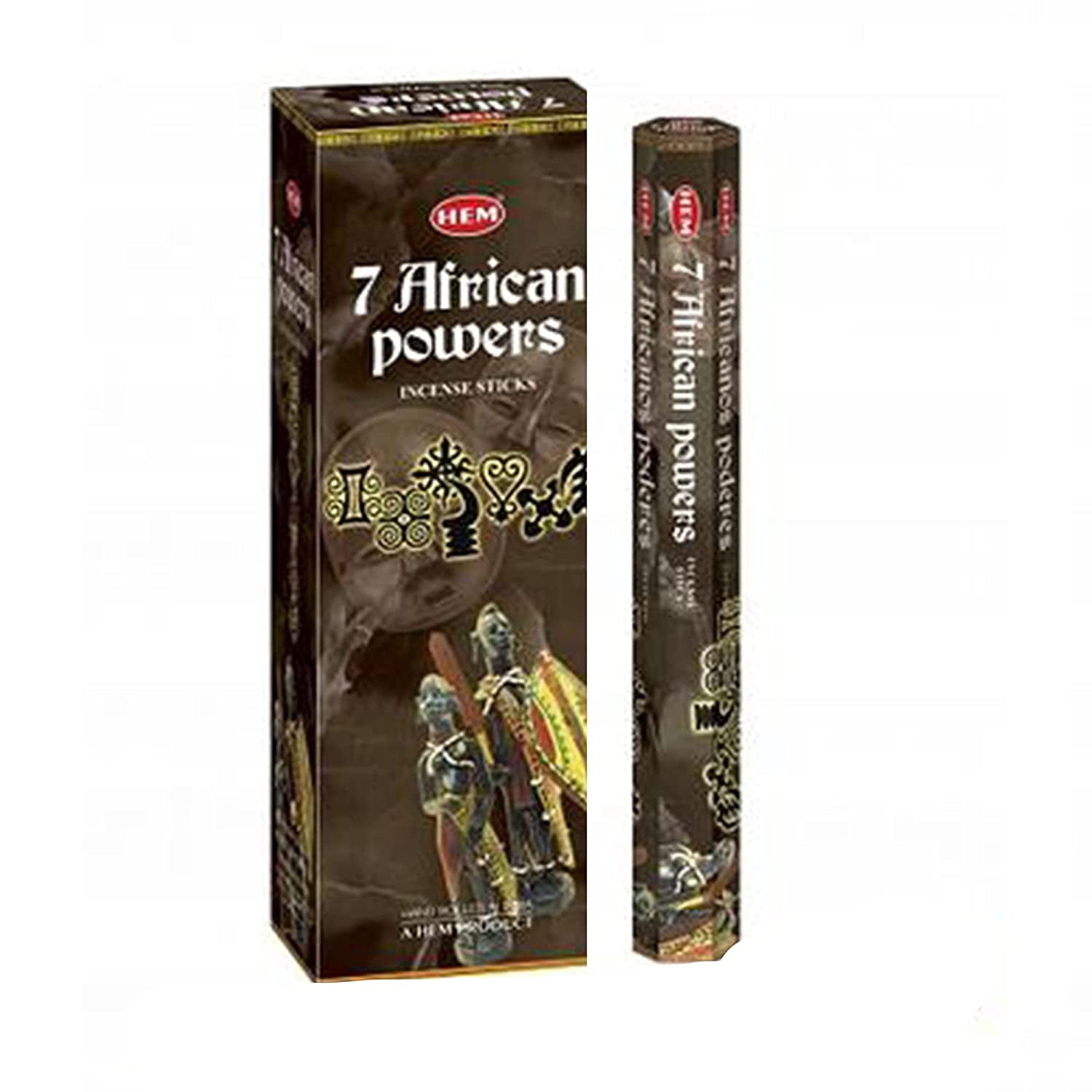 "Seven African Powers - Box of Six 20 Gram Tubes - HEM Incense, Quality ...