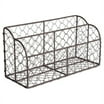 DII 4" Modern Metal Chicken Wire Desktop Letter Holder in Bronze ...