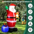IZNEN 7ft Christmas Inflatable Santa Claus Outdoor Decor with Gift Bag ...