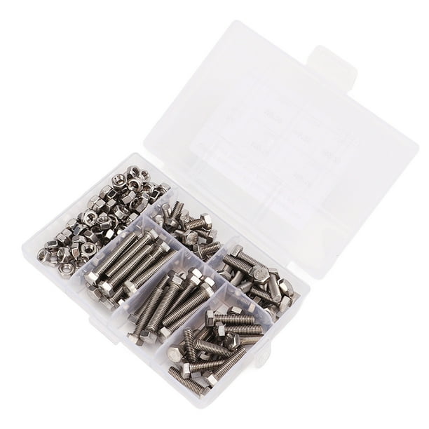 Juego de Sujetadores de Tornillos M5 ANGGREK Juego de Tuercas y Pernos M5 Con Caja de ...