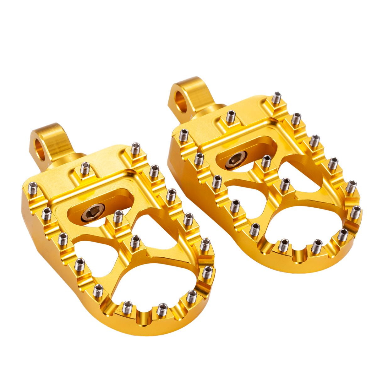 Hopider CNC Wide Foot Pegs 360° Roating MX Chopper Bobber Style for ...