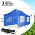 HOTEEL 10'x20' Party Canopy Tent, Waterproof Shelter with 6 Sidewalls ...