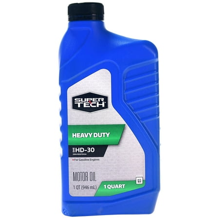 Super Tech Conventional SAE HD-30 Motor Oil, 1 Quart - Walmart.com
