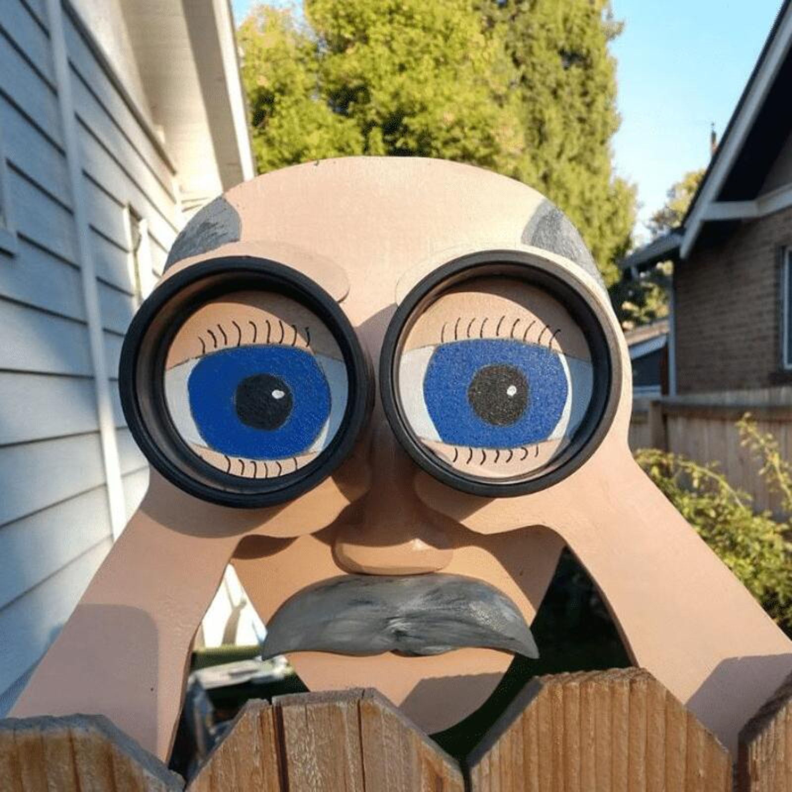Click here for Pvcs Binocular Spying Fence Peeker Yard Art  Garde... prices
