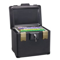 Honeywell Fireproof Box, 0.6 Cu ft, Waterproof, 30-Min Fire Key Lock ...