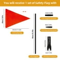 Flag Triangle Flag Reflective Flags Flag Pole And Small Flag Red ...