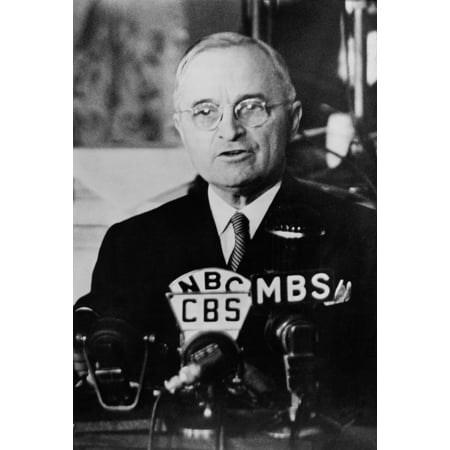 President Harry Truman Addressing A Joint Session Of Congress In ...