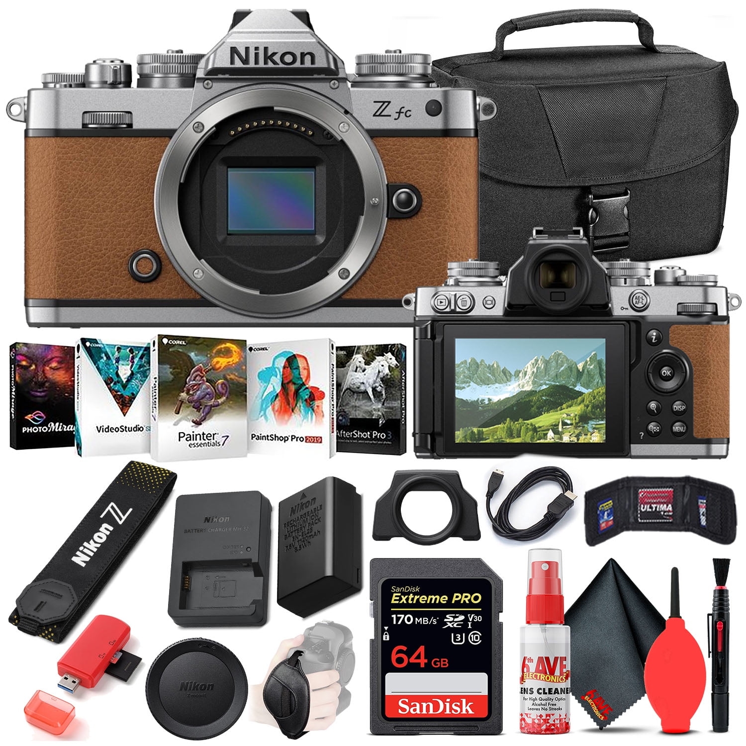 Nikon Z fc Mirrorless Digital Camera (Body Only) (Amber Brown, ZFC094AA ...