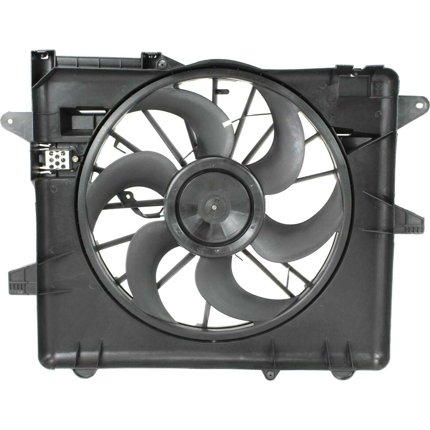 Radiator Cooling Fan Motor Blade Shroud For 2005-2014 Mustang - Walmart.com
