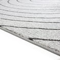 Luxe Weavers Geometric Abstract Wave Gray 8x10 Area Rug, Indoor Carpet ...