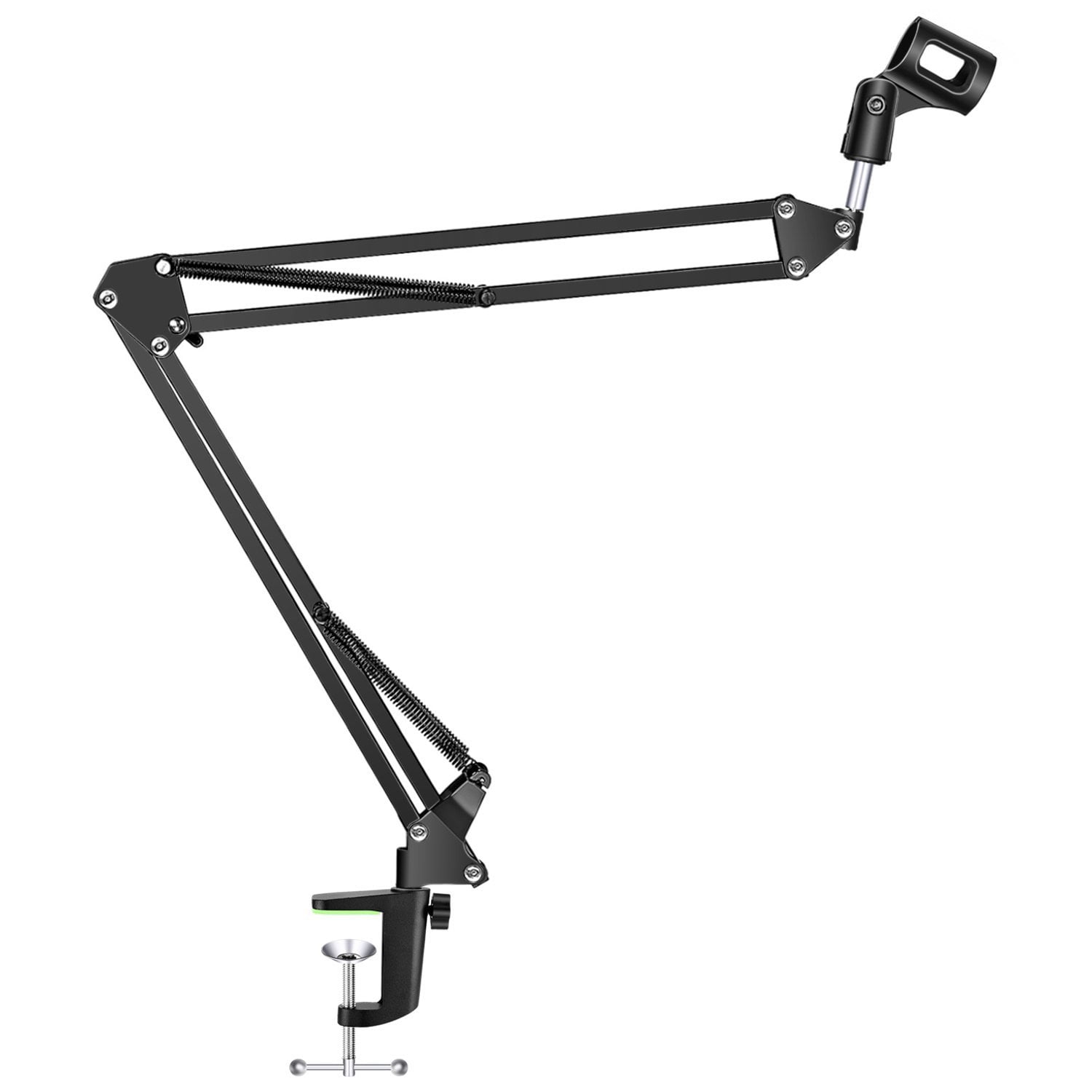 Adjustable Microphone Suspension Boom Scissor Arm Stand, Compact Mic ...
