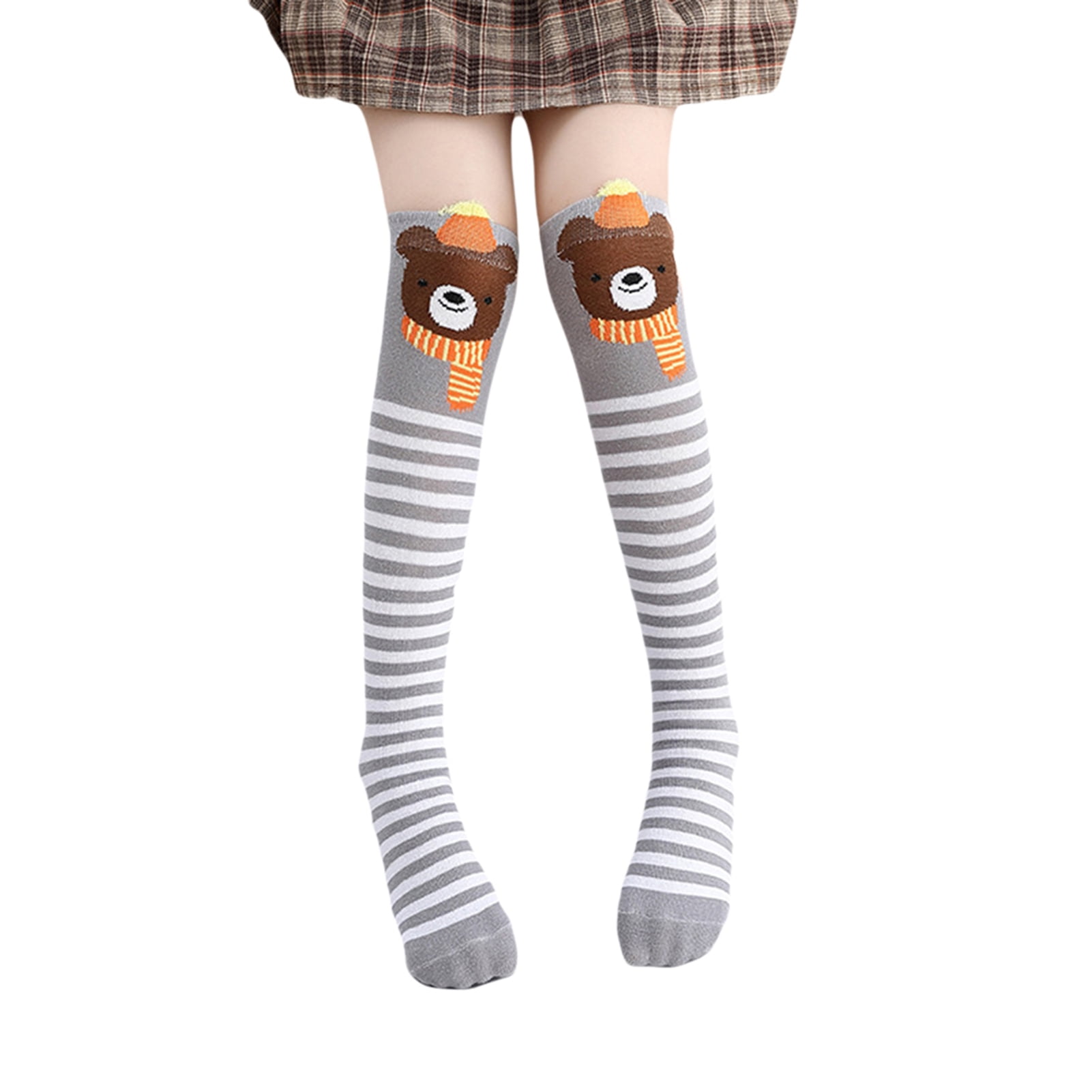 Girls Knee High Socks for Child Boot Fun Crazy Long Tall Funny Animal ...