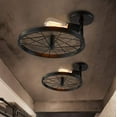 Wall Sconces Wheel Wall Light Lamp Industrial Vintage Retro Style Black ...