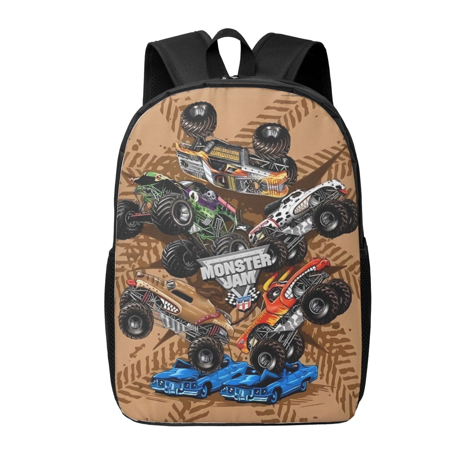 Click here for Monster Jam Monster Truck Jam Backpack 17 Inch Lar... prices