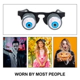 3pcs Scary Eyeball Glasses for Halloween Made of Safe Plastic Black ...