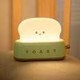 Lieonvis Cute Desk Decor Toaster Lamp,Rechargeable Small Lamp with ...
