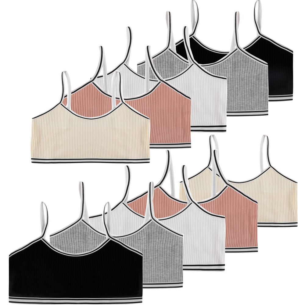 Click here for Estbridge 10 Pack Girls Cotton Sports Bras Cami Cr... prices