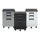 Calico Designs Metal Rolling 3-Drawer Vertical Filing Cabinet - Walmart.com