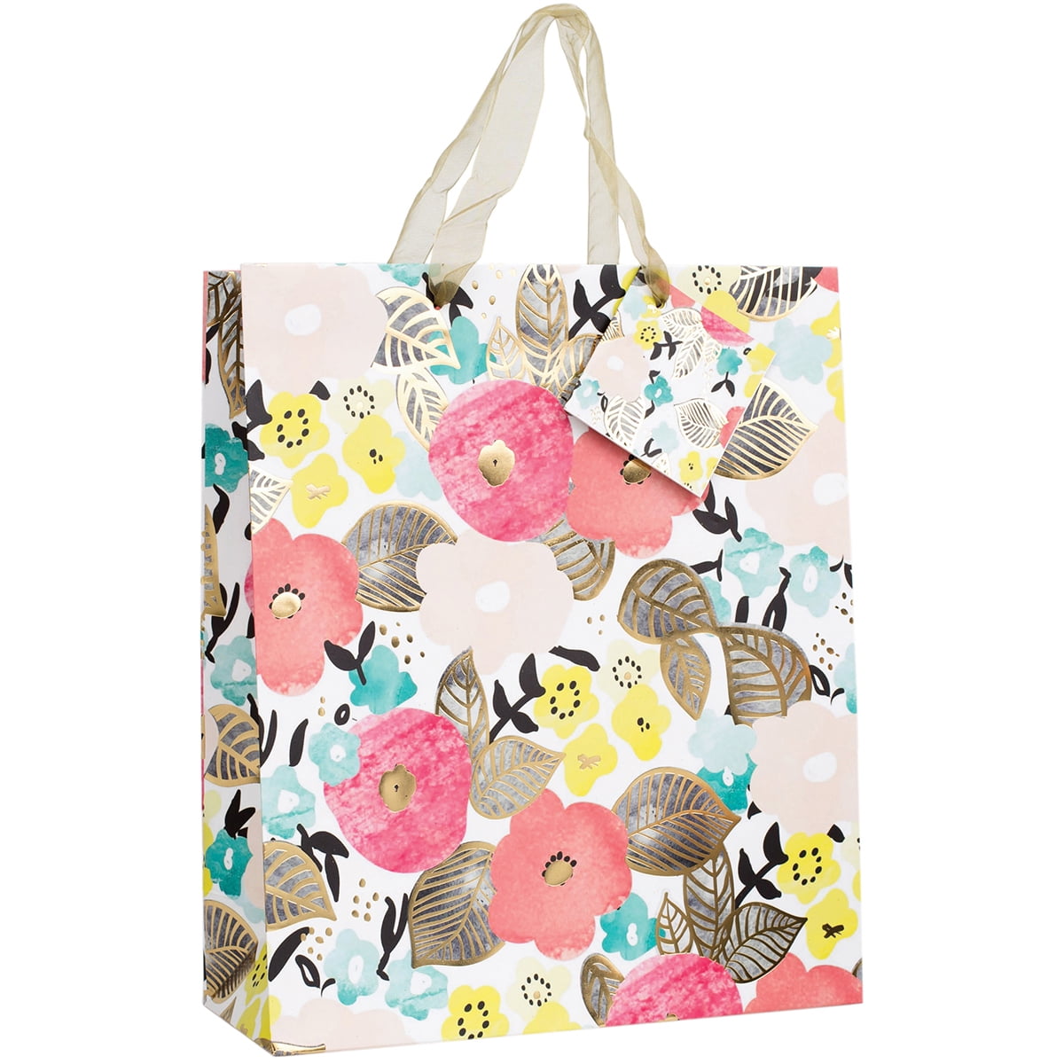 Gift Bag W/Ribbon Handles & Gift Card 12 Inch X 10 Inch X 5 Inch-G ...