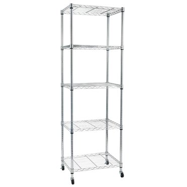 "Zimtown 4-Shelf Adjustable Storage Shelves, Steel Wire Unit, 20""L x ...