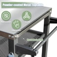 3-Shelf Outdoor Grill Table, Movable Grill Cart, Outdoor Food Prep and ...