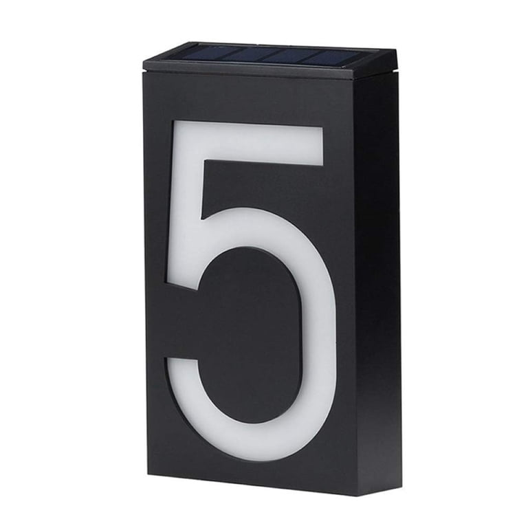 Modern Lighted Address Plaques | Shelly Lighting