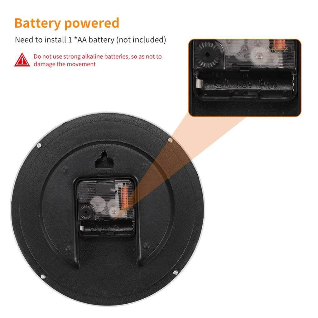 Click here for Transemion 8 Inch Round Quartz Wall Clock Glow In... prices