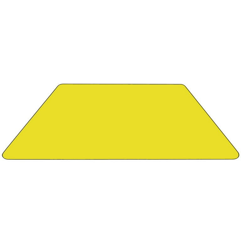 Trapezoid Table 30 X 60 Flash Furniture Wren 29''W X 57''L Trapezoid ...