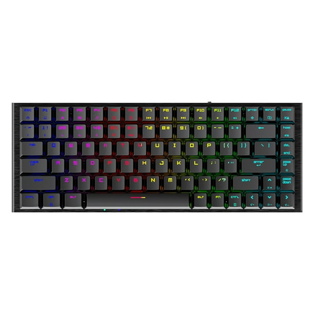 Magic-Refiner MK27 84 Keys Three-mode Mechanical Keyboard RGB Keyboard ...