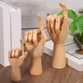 Uxcell 10" Wooden Hand Model, Artist Mannequin Right and Left Hand ...