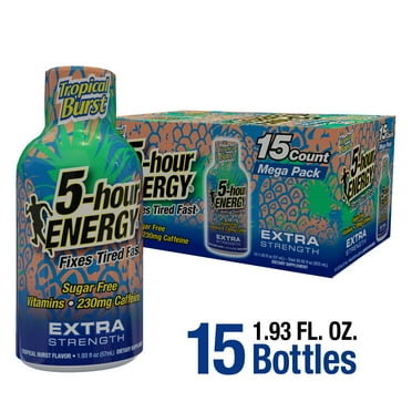 5-hour ENERGY Shot, Extra Strength, Tropical Burst, 6 Count - Walmart.com