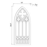 Luxen Home MDF Wood Cathedral Window Wall Decor - Walmart.com
