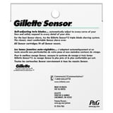 Gillette Sensor Men's Razor Blade Refills, 10 Count, Self-Adjusting ...